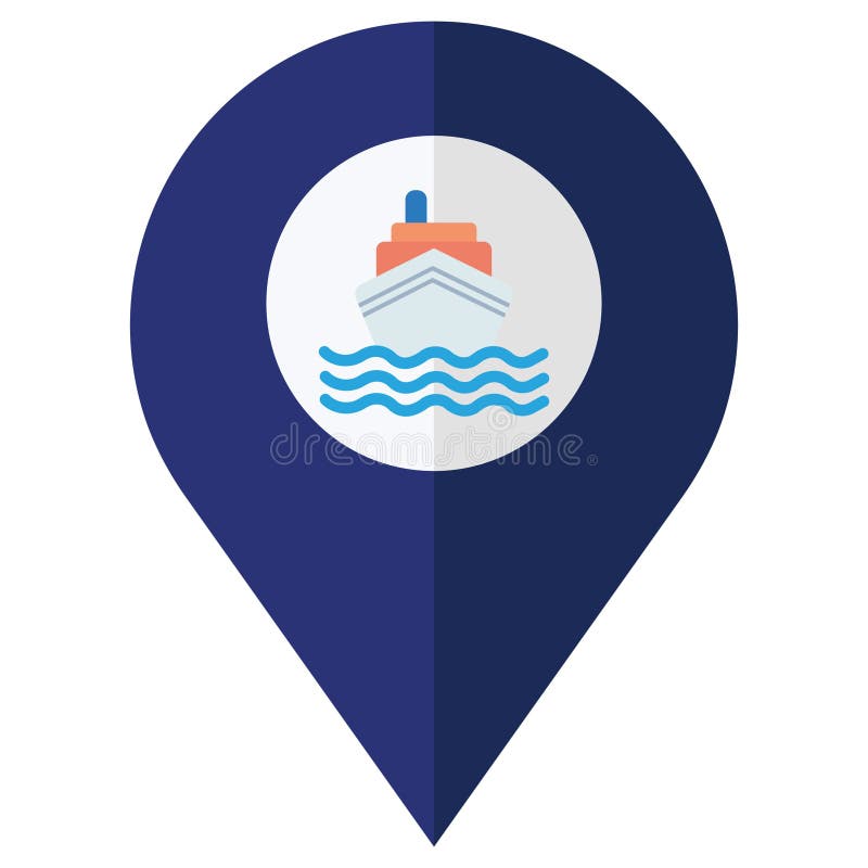 Ship Location Isolated Vector Icon Which Can Easily Modify or Edit ...