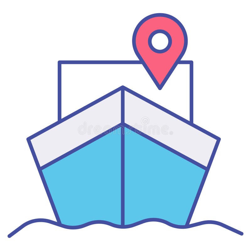 Ship Location Isolated Vector Icon Which Can Easily Modify or Edit ...