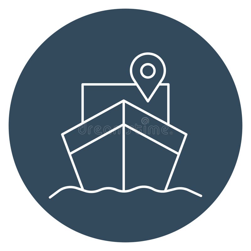 Ship Location Isolated Vector Icon Which Can Easily Modify or Edit ...