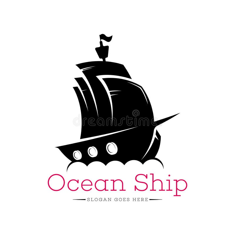Ship Logo Design Concept Vector Stock Illustration - Illustration of ...