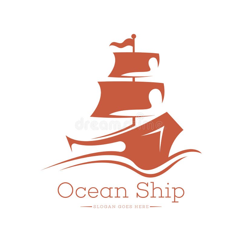 Ship Logo Design Concept Vector Stock Illustration - Illustration of ...