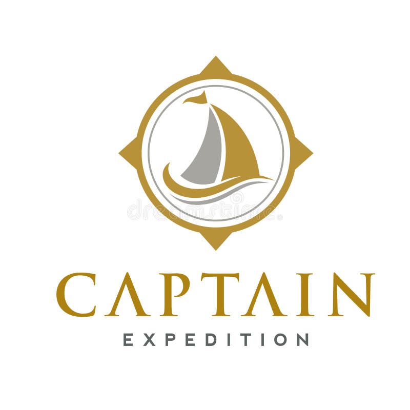 Ship and Cruise Logo Design Stock Vector - Illustration of design ...