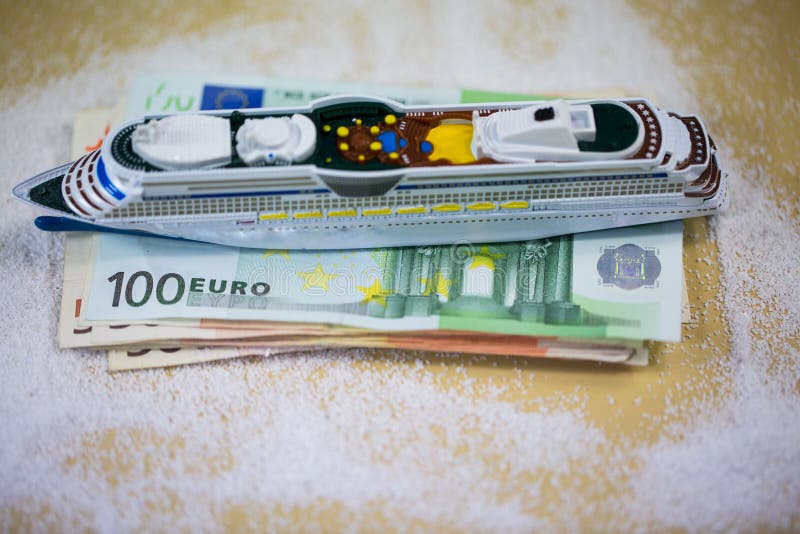 Ship Lying on Money, Deck Chair, Vacation Stock Image - Image of beach ...