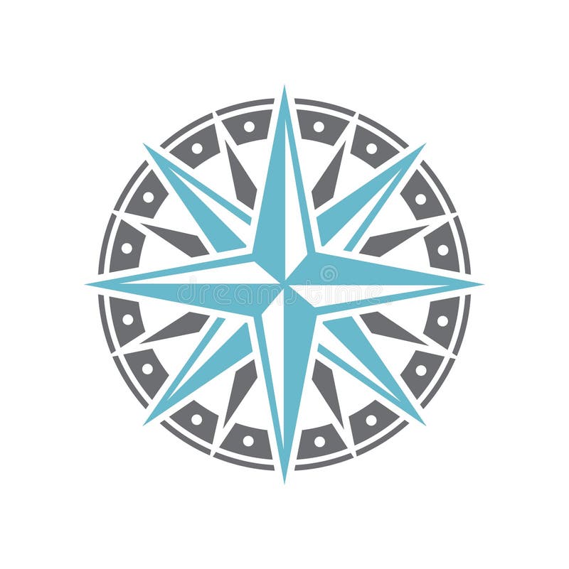 Ship Marine Compass Icon on Background for Graphic and Web Design ...
