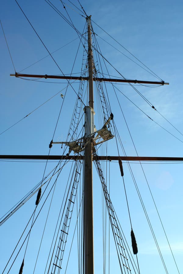 Ship mast stock image. Image of vessel, classic, blue - 11779299