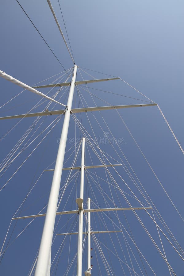 Ship S Mast with Naval Flags Stock Photo - Image of yacht, signalflag ...