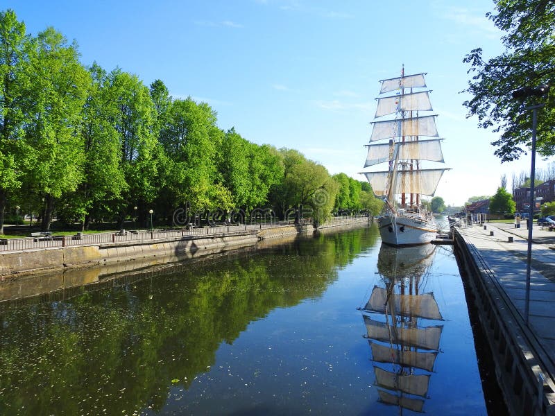Ship Meridianas in Klaipeda, Lithuania Editorial Image - Image of ...