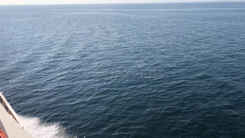 Ship in the Middle of the Day, Waves and Open Sea - Slow Motion Stock Video - Video of marmara ...