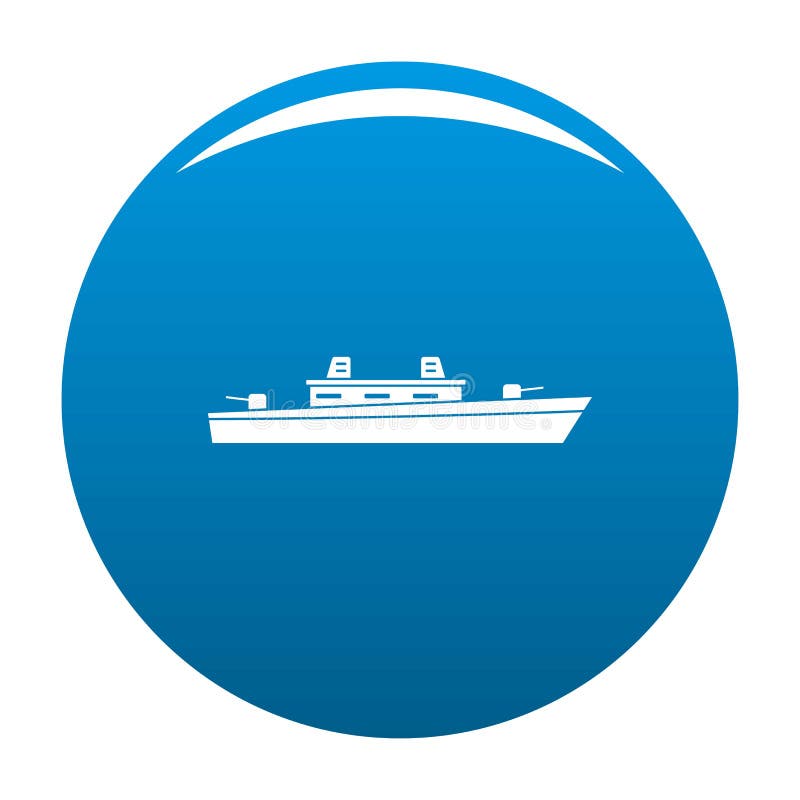 Ship military icon blue stock illustration. Illustration of estate ...