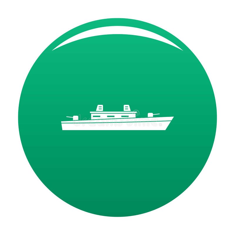 Ship Military Icon Vector Green Stock Vector - Illustration of delivery ...