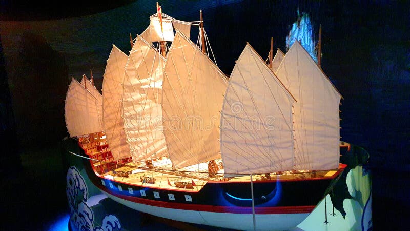 Ship Model with Bright Light Stock Image - Image of white, light: 148573045