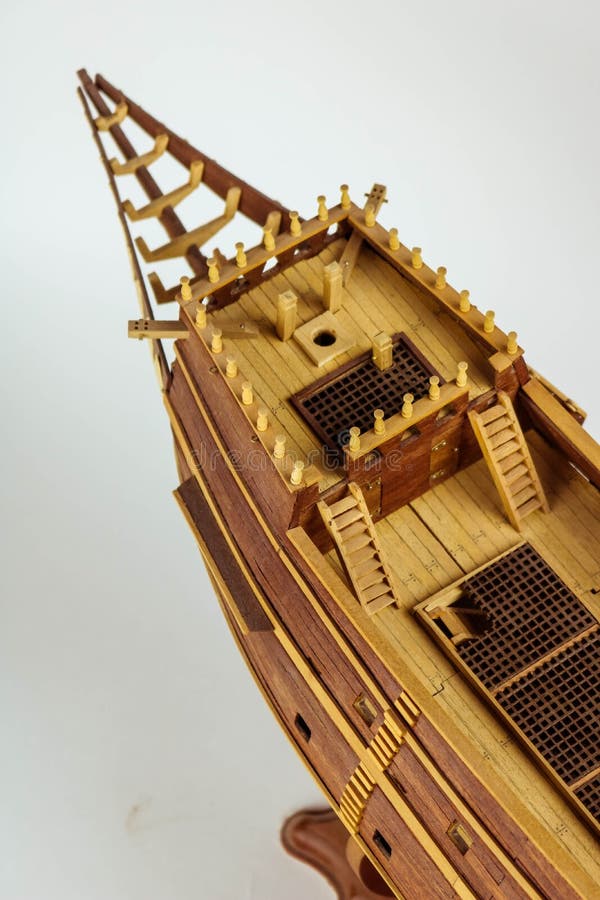 Ship Model Building in Progress Stock Photo - Image of paint, ocean ...