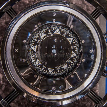 Ship modern compass editorial image. Image of north - 135954020