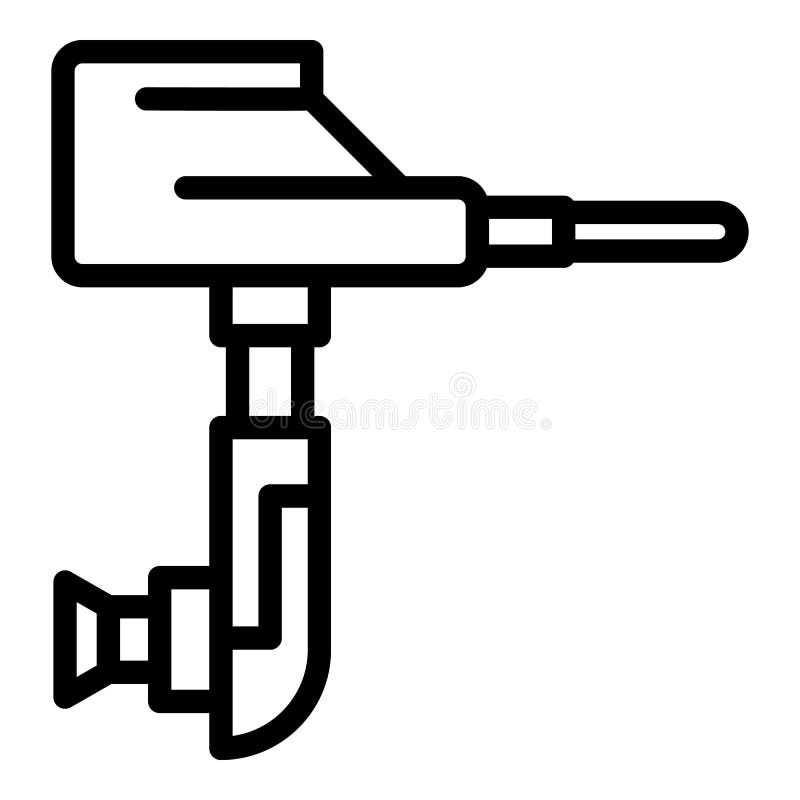 Ship Motor Icon Outline Vector. Boat Engine Stock Vector - Illustration ...
