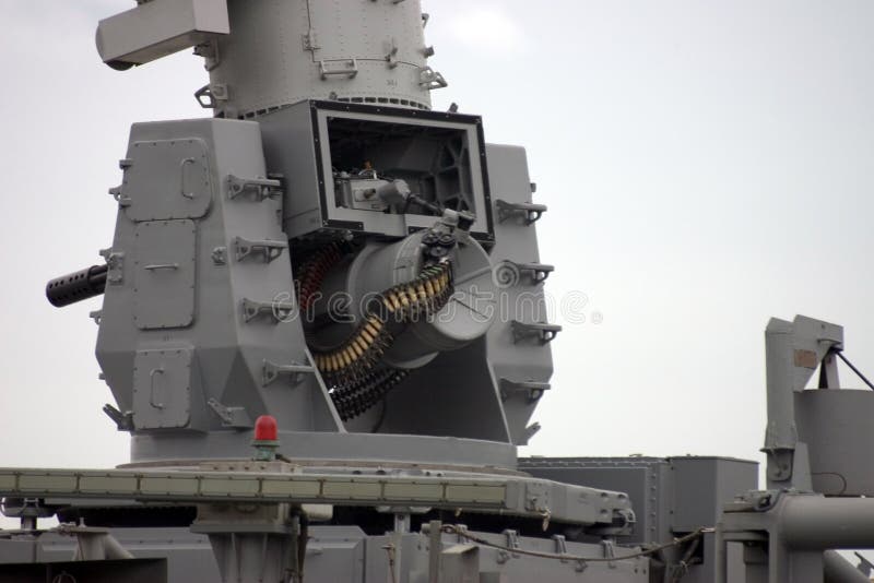 Ship mounted cannon. stock image. Image of bullet, navy - 68865