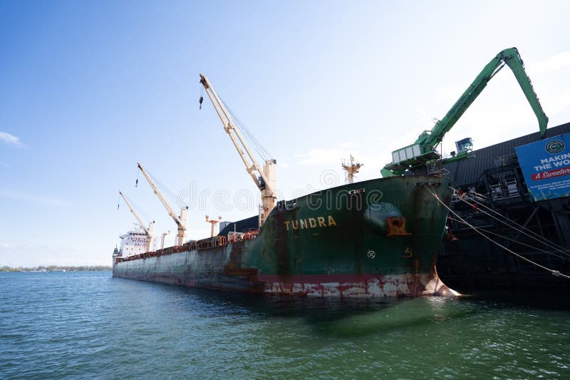 The Ship Named Tundra at Redpath Sugar Refinery. Editorial Stock Photo ...