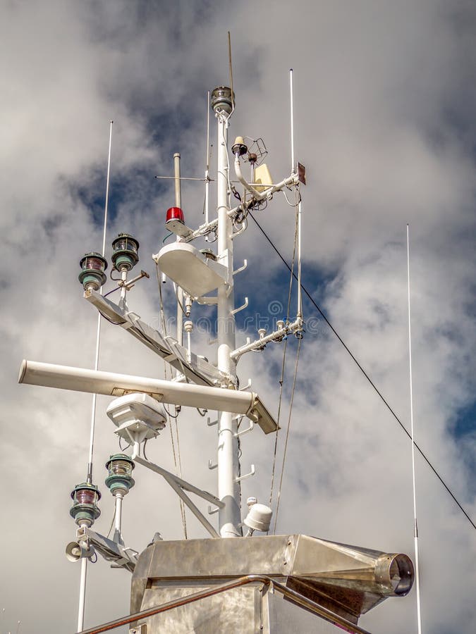 Ship navigation mast stock image. Image of communicate - 325237229
