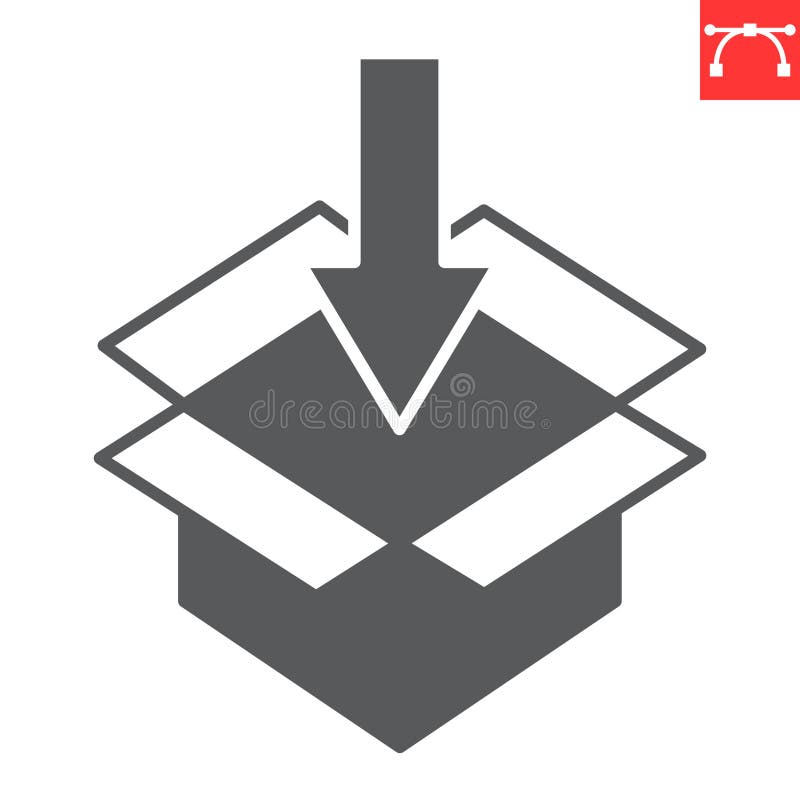 Ship order glyph icon stock vector. Illustration of cargo - 314243484