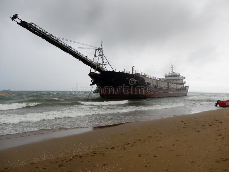 Ship in peril stock image. Image of ship, jomtien, nautical - 271069043