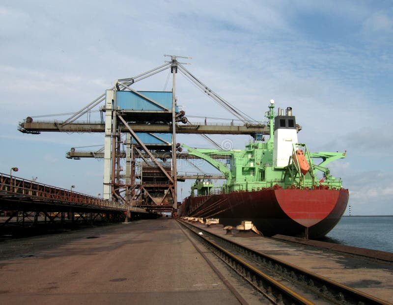 Ship in port stock photo. Image of debarment, cargo, embarquement - 198206