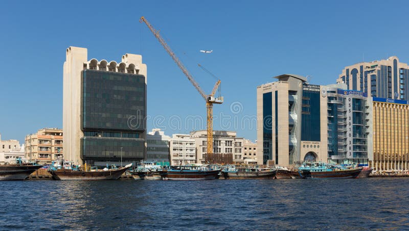 Loading a Ship in Port Said, Dubai Editorial Photography - Image of ...