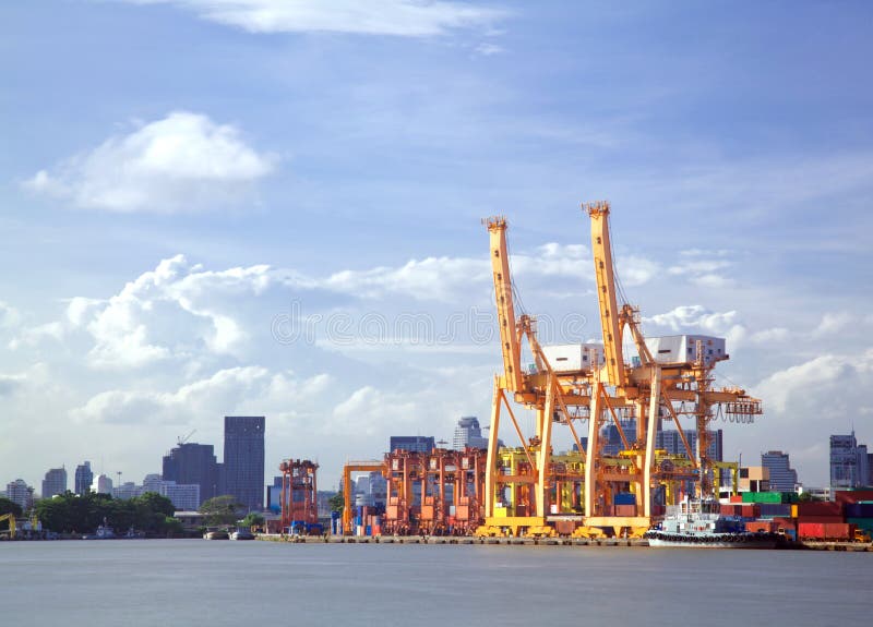 Ship Port Terminal stock photo. Image of transport, thailand - 30755010