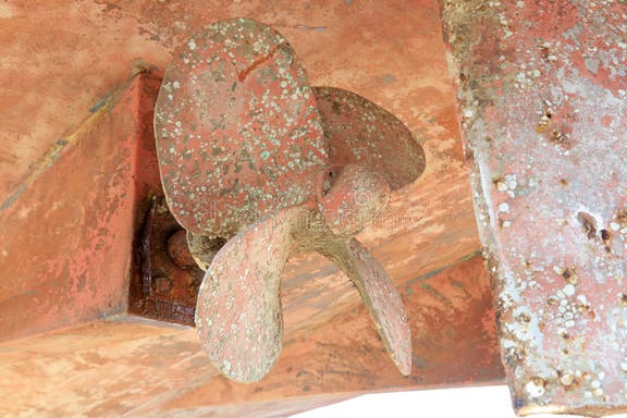 Ship propeller stock image. Image of oxidation, thrusters - 369391865