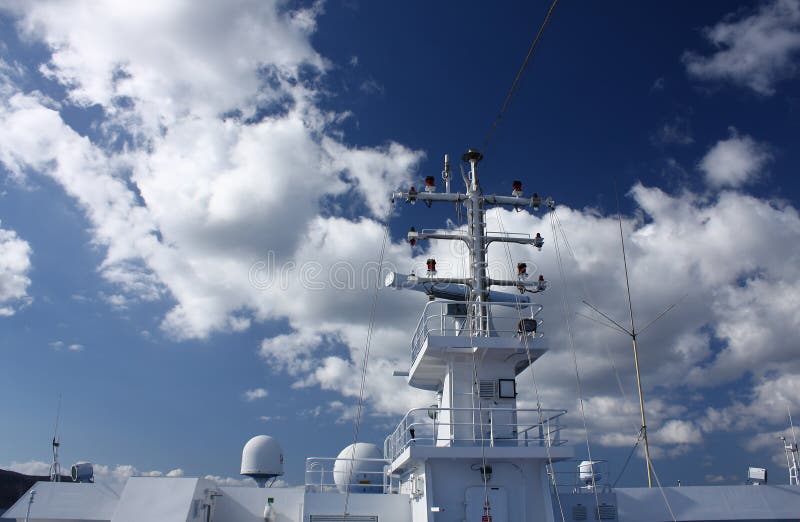 Ship Radar and Gps Equipment Stock Photo - Image of rope, traveling ...