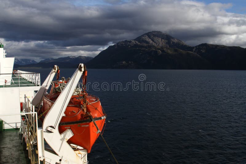 Ship Rail stock image. Image of fjord, water, ship, boat - 40020851