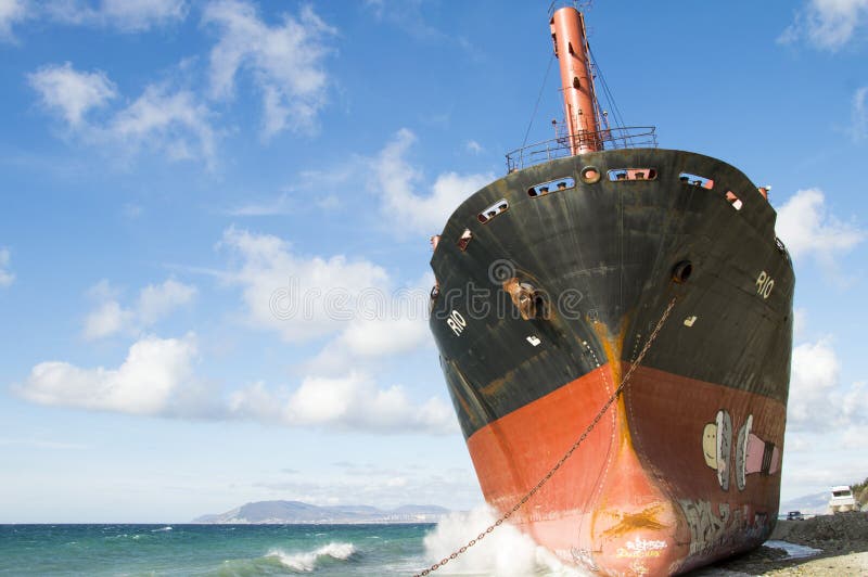 A Ship that Ran Aground in Russia Editorial Photo - Image of russia ...
