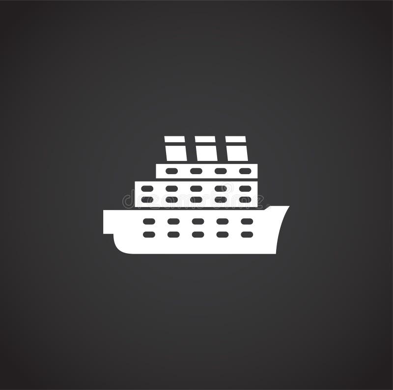 Ship Related Icon on Background for Graphic and Web Design. Creative ...