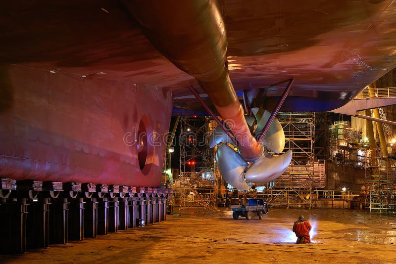 Ship repair stock photo. Image of commercial, boat, marine - 11276490