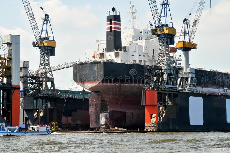 Ship repair stock image. Image of shipyard, dockyard - 23379977