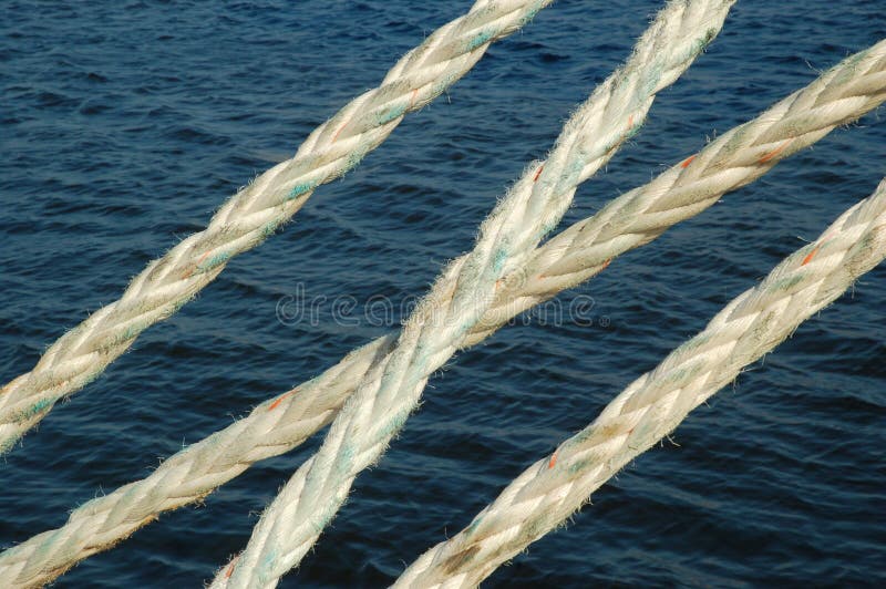 Ship rope stock photo. Image of moored, boat, ocean, commercial - 16073108