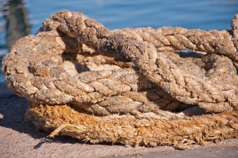 A ship rope stock image. Image of equipment, naval, ocean - 22035467