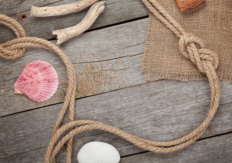 Ship Rope on Old Wooden Texture Background Stock Photo - Image of rough ...