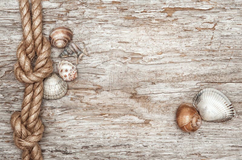 Ship Rope, Burlap and Wood Background Stock Photo - Image of card ...
