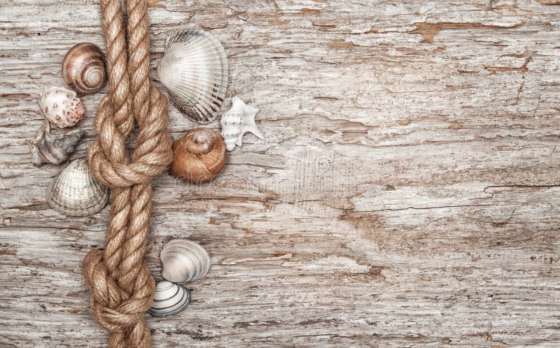 Ship Rope, Burlap and Wood Background Stock Photo - Image of card ...