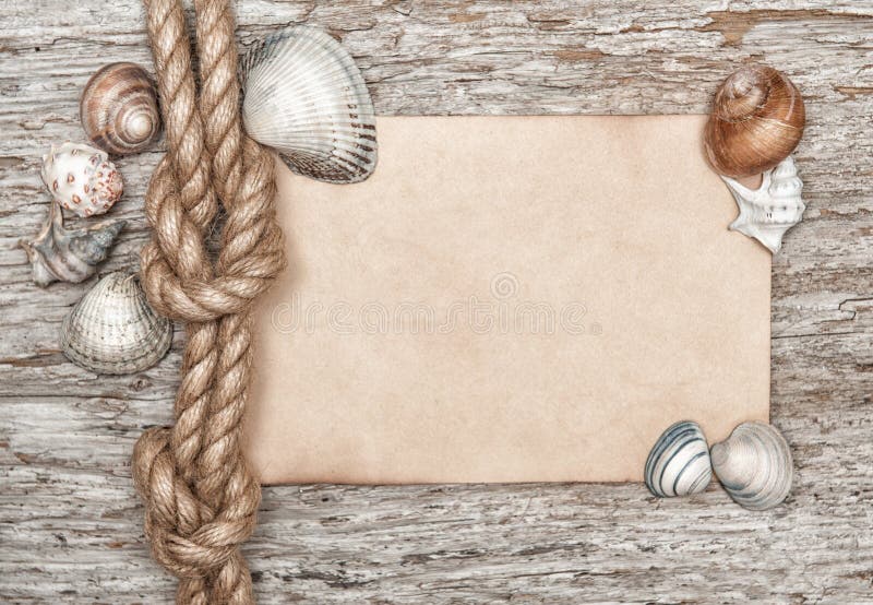 Ship Rope, Burlap and Wood Background Stock Photo - Image of card ...