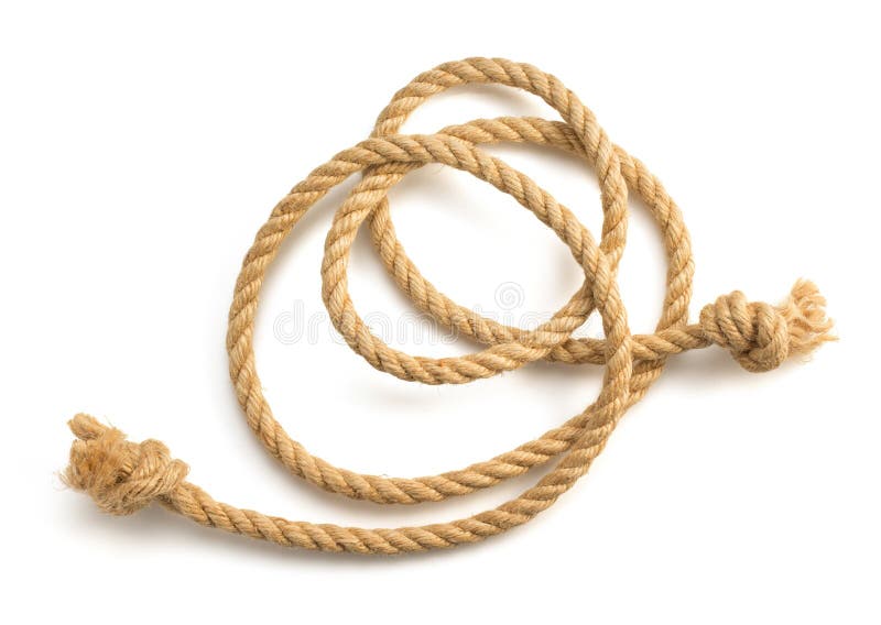 Ship Rope on White Background Stock Image - Image of hang, fiber: 68009017