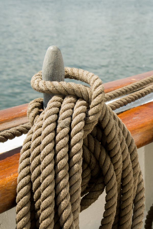 Ship rope stock photo. Image of yacht, railing, sailing - 40698002