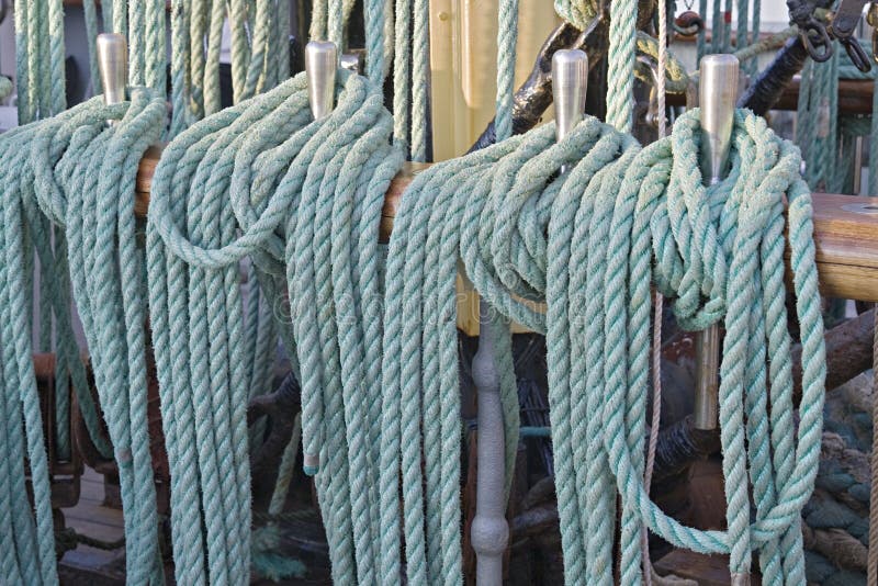 Ship ropes stock photo. Image of sail, natural, decor - 25564932