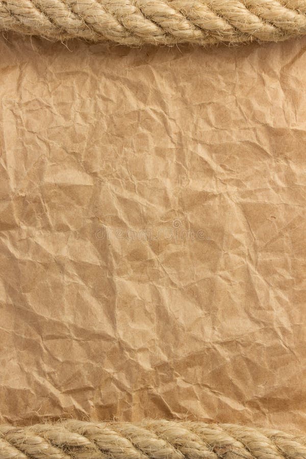 Ship ropes at paper stock photo. Image of parchment, marine - 40124232