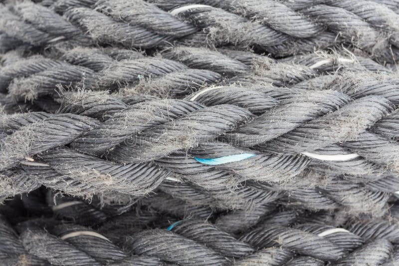 Ship Ropes Sack As Black and White Color Stock Image - Image of secure ...