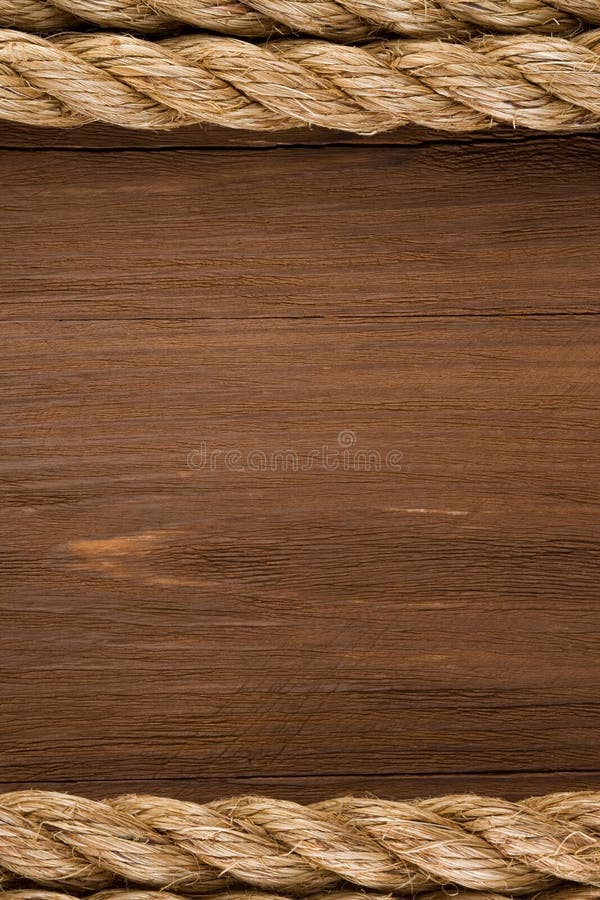 Ship Ropes and Knot on Wood Background Stock Photo - Image of climbing ...