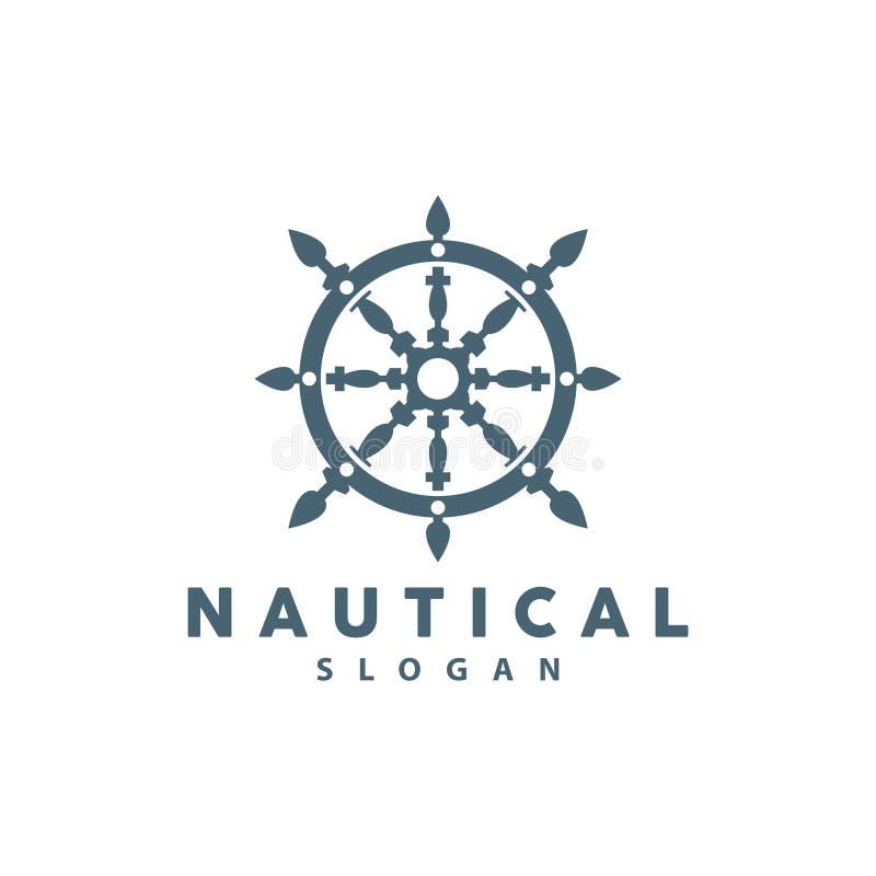 Ship Rudder Logo, Elegant Nautical Maritime Vector Simple Minimalist ...