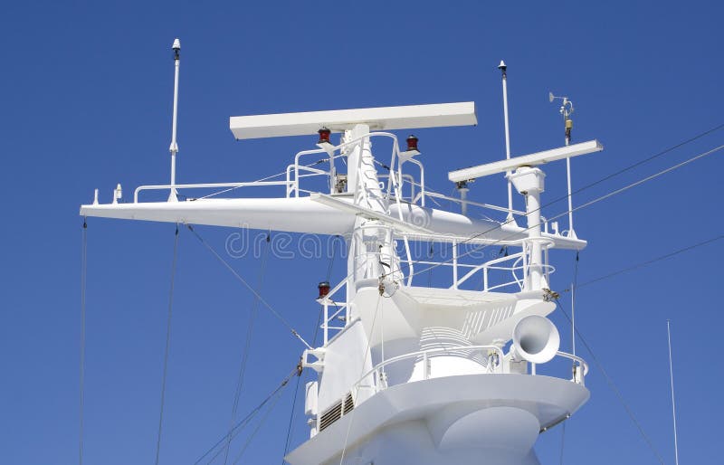 Ship s Antenna stock image. Image of vessel, radio, steel - 16120793