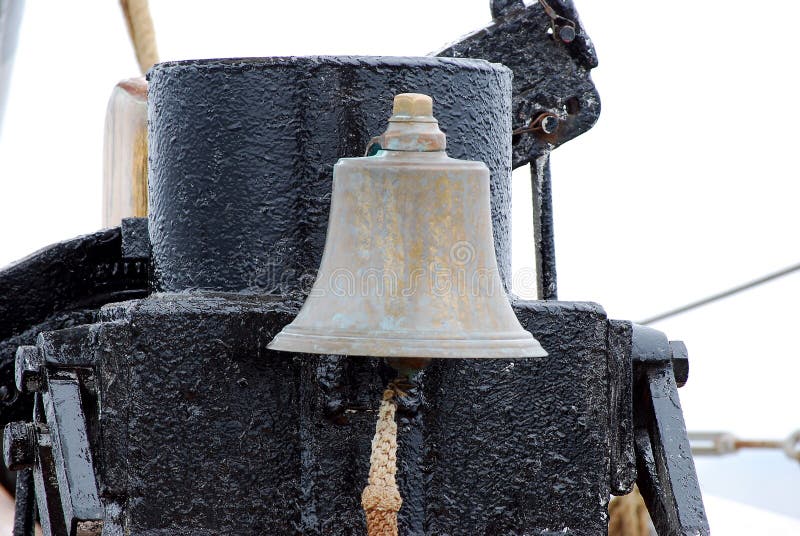 Ship s bell stock image. Image of ring, rope, sailing - 36441037