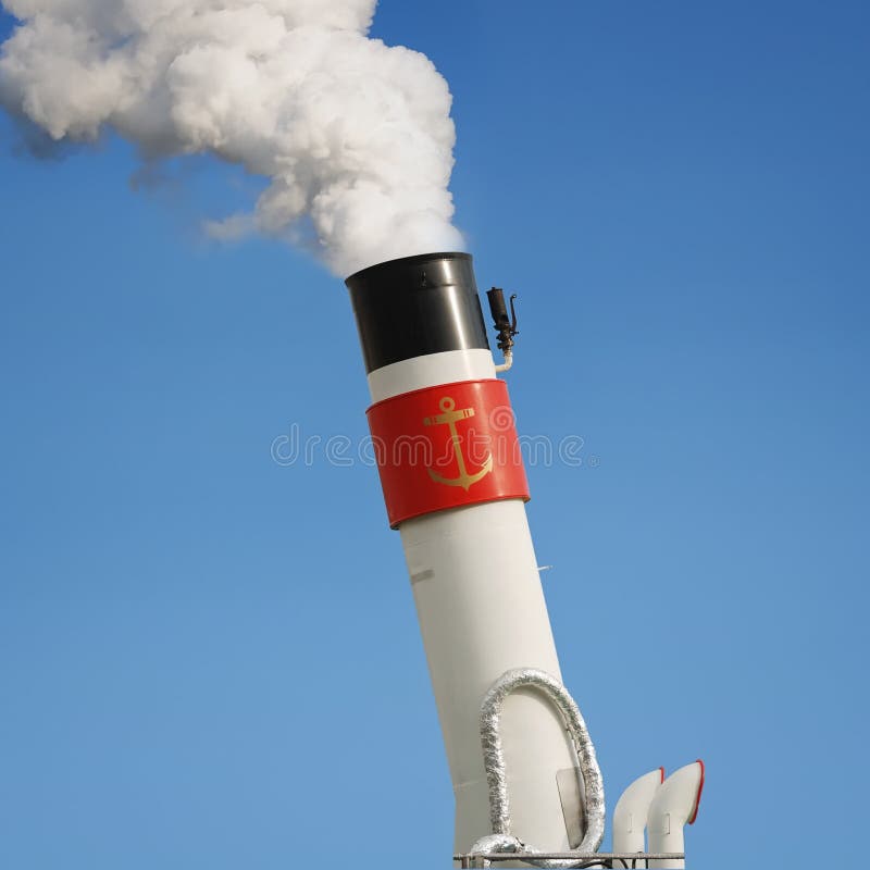 Ship funnel stock photo. Image of boat, blue, transport - 15045508