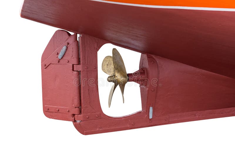 Ship S Propeller Isolated on White Background Stock Photo - Image of ...